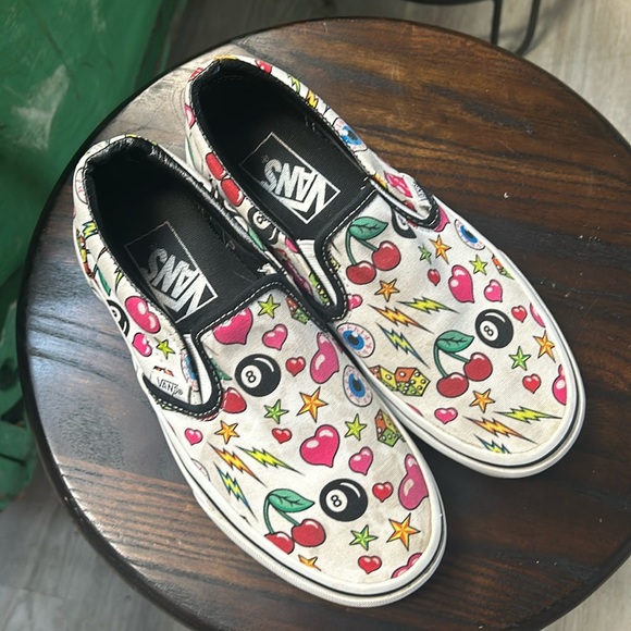 Vans | Shoes | Vans Dice Cherries Bolts Hearts 8balls Eyeballs Classic ...